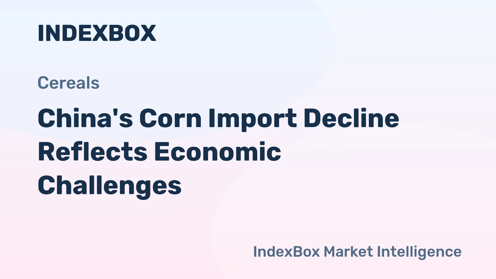China's Corn Import Decline Reflects Economic Challenges