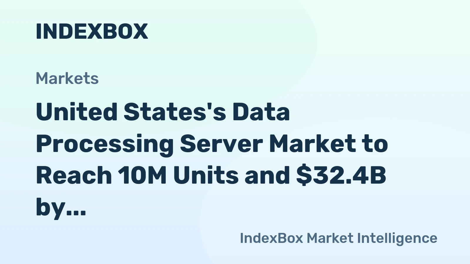 United States's Data Processing Server Market to Reach 10M Units and $32.4B by 2035