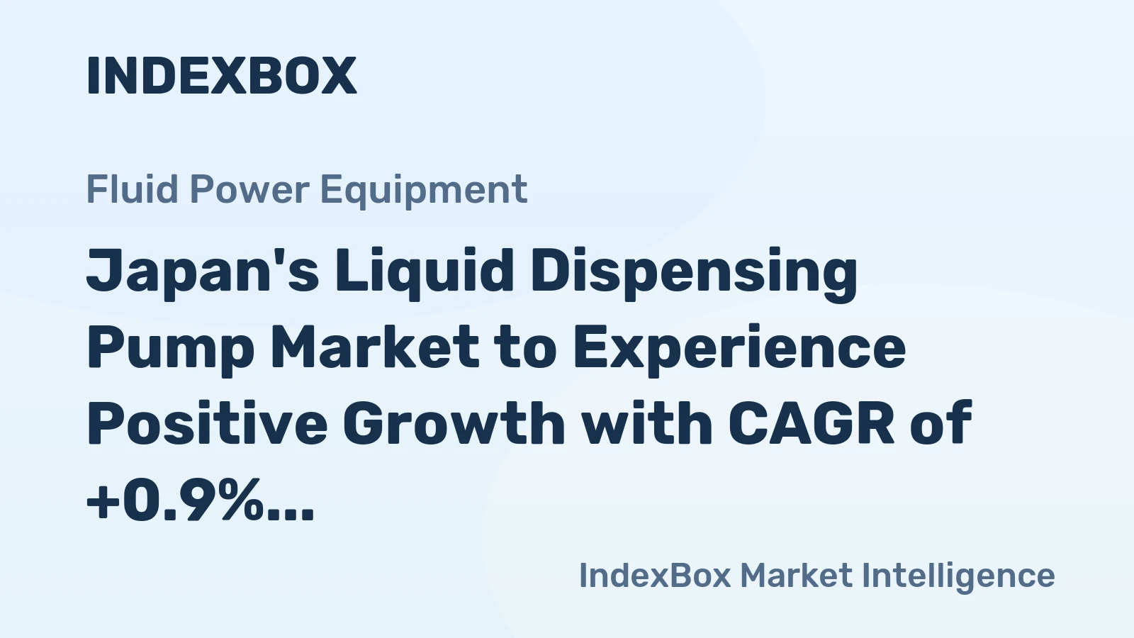 Japan's Liquid Dispensing Pump Market to Experience Positive Growth with CAGR of +0.9% from 2024-2035