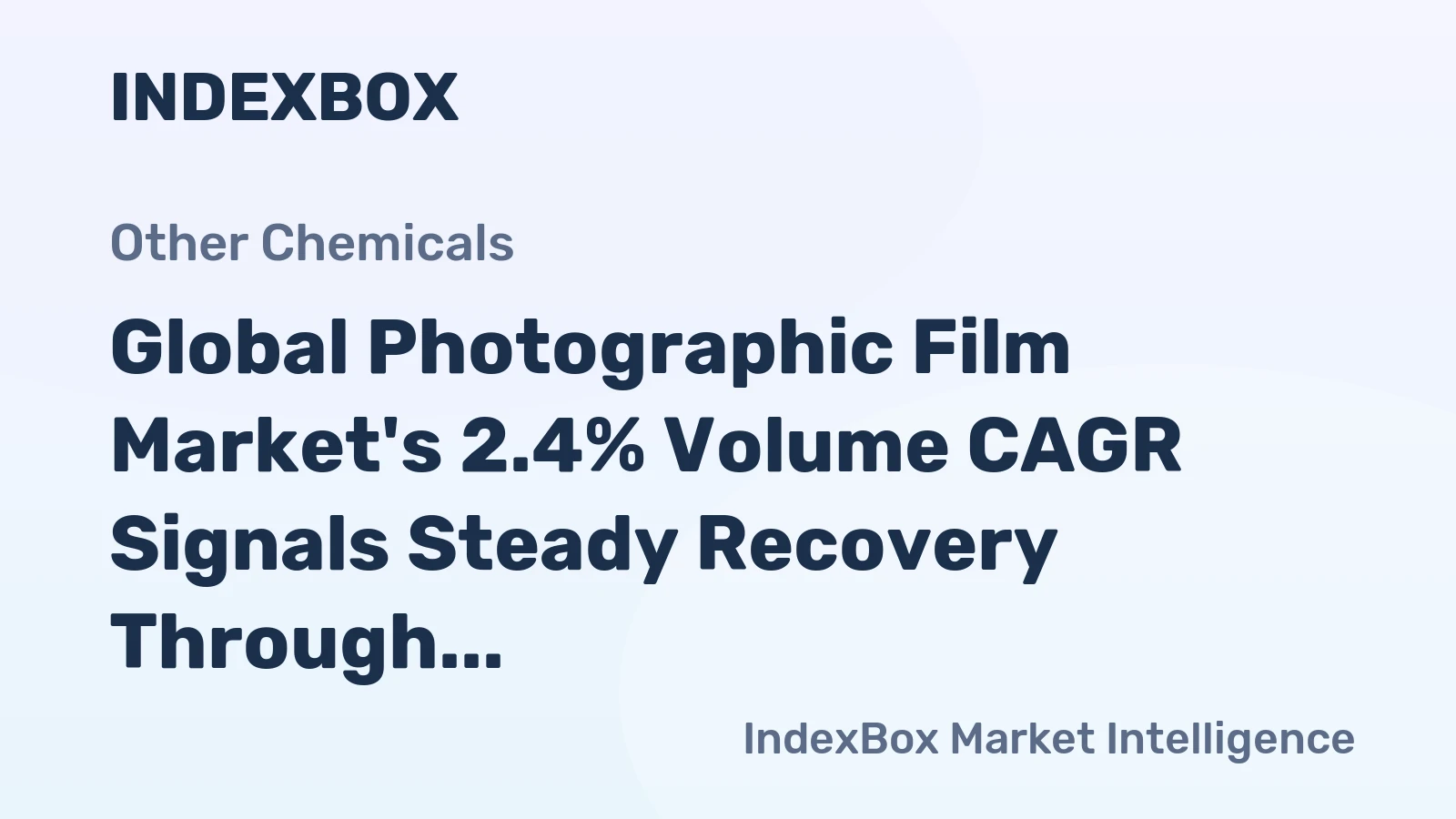Global Photographic Film Market's 2.4% Volume CAGR Signals Steady Recovery Through 2035