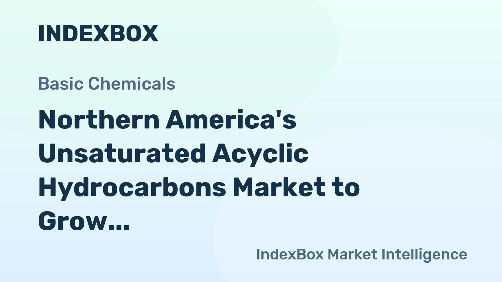 Northern America's Unsaturated Acyclic Hydrocarbons Market to Grow With a 2.1% CAGR Value Forecast