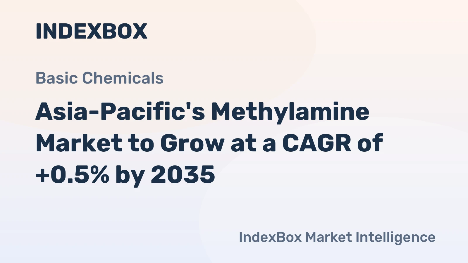 Asia-Pacific's Methylamine Market to Grow at a CAGR of +0.5% by 2035