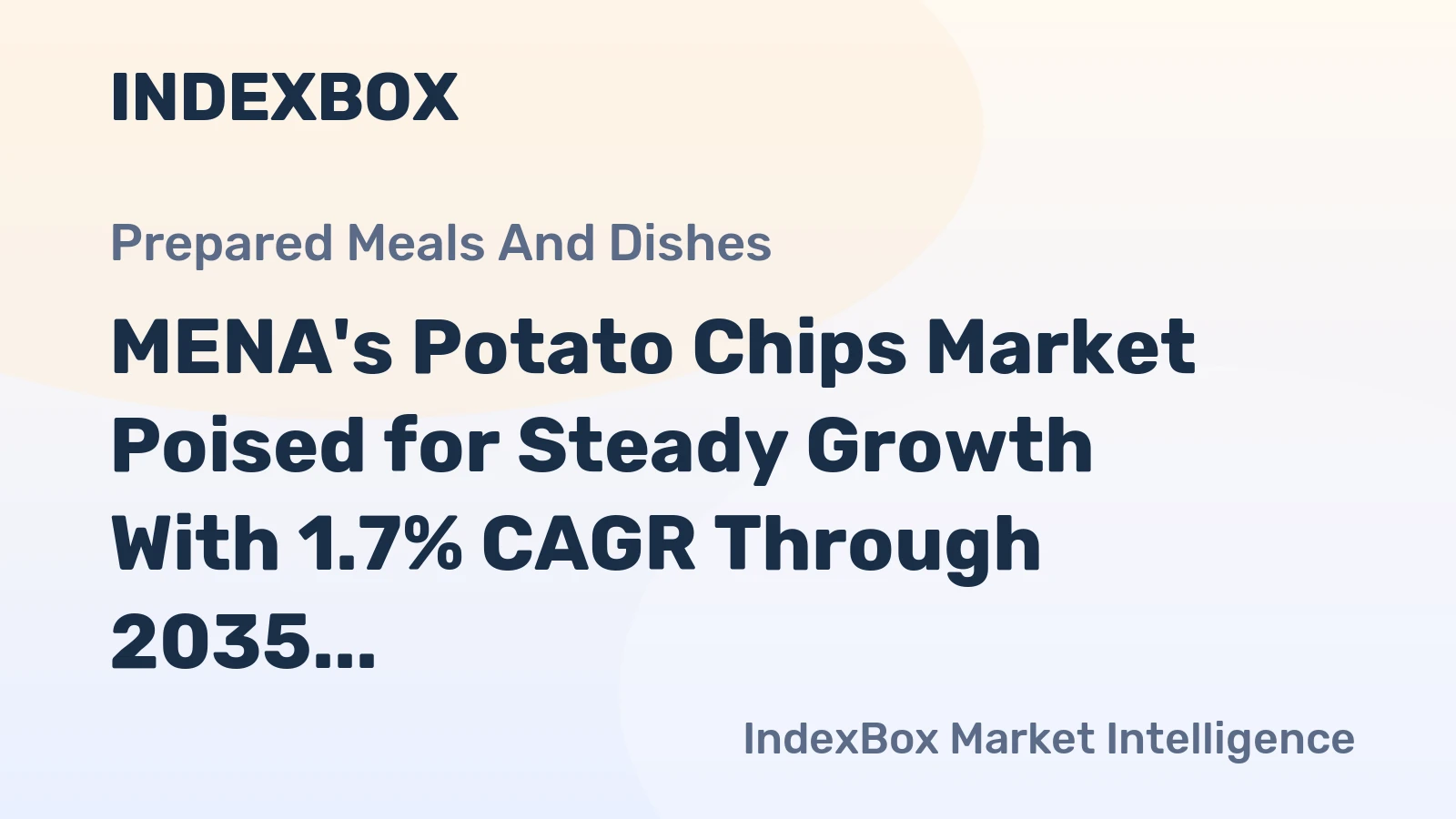 MENA's Potato Chips Market Poised for Steady Growth With 1.7% CAGR Through 2035