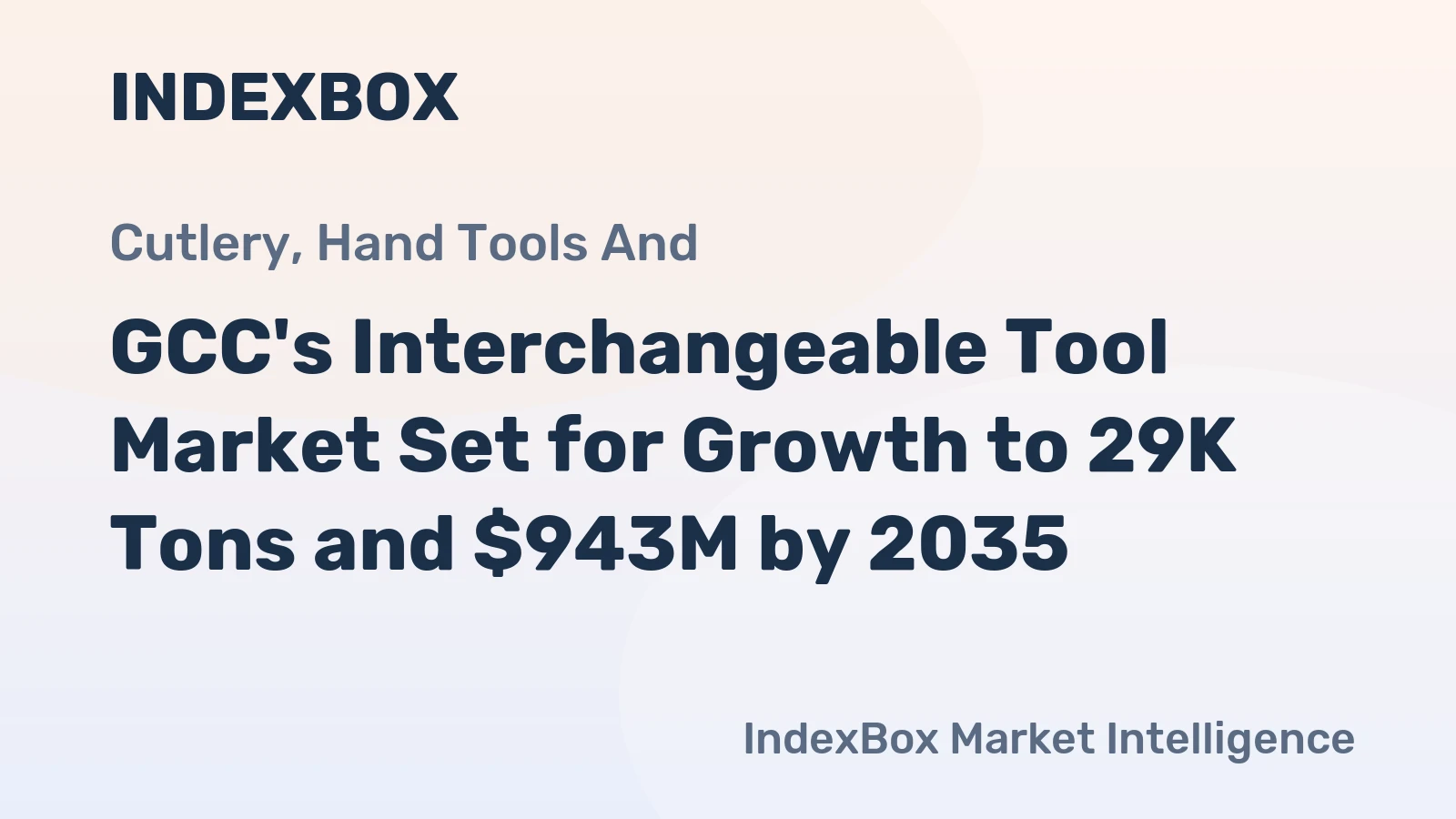GCC's Interchangeable Tool Market Set for Growth to 29K Tons and $943M by 2035