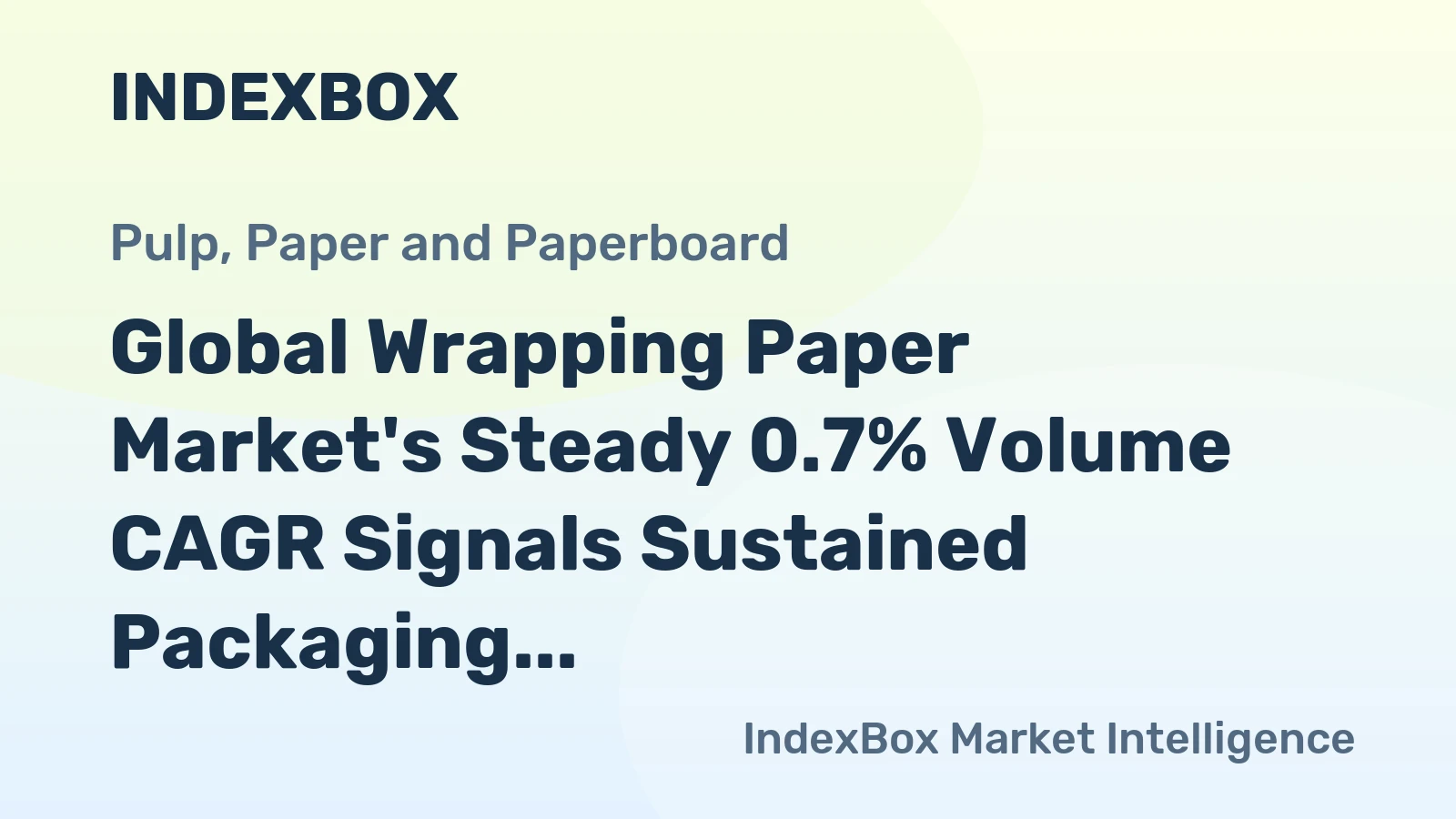 Global Wrapping Paper Market's Steady 0.7% Volume CAGR Signals Sustained Packaging Demand