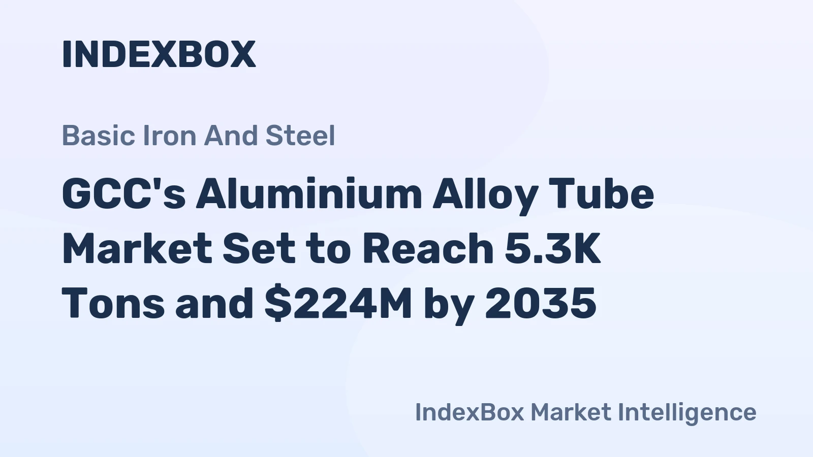 GCC's Aluminium Alloy Tube Market Set to Reach 5.3K Tons and $224M by 2035