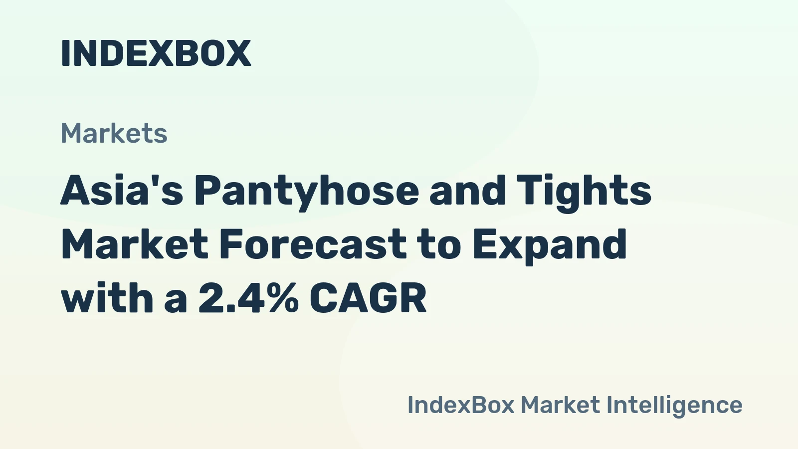 Asia's Pantyhose and Tights Market Forecast to Expand with a 2.4% CAGR