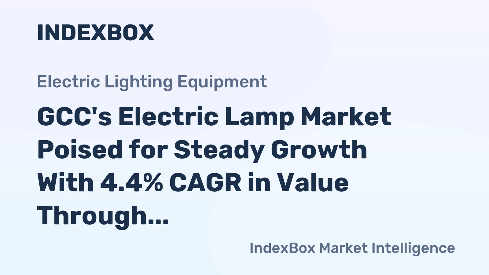 GCC's Electric Lamp Market Poised for Steady Growth With 4.4% CAGR in Value Through 2035