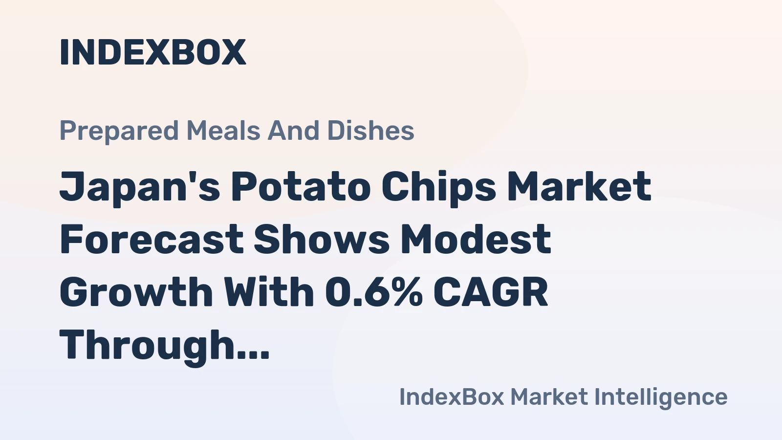 Japan's Potato Chips Market Forecast Shows Modest Growth With 0.6% CAGR Through 2035