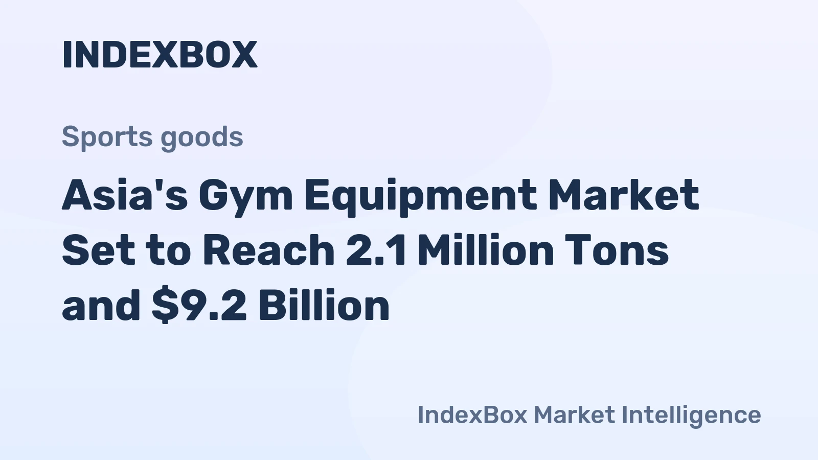 Asia's Gym Equipment Market Set to Reach 2.1 Million Tons and $9.2 Billion