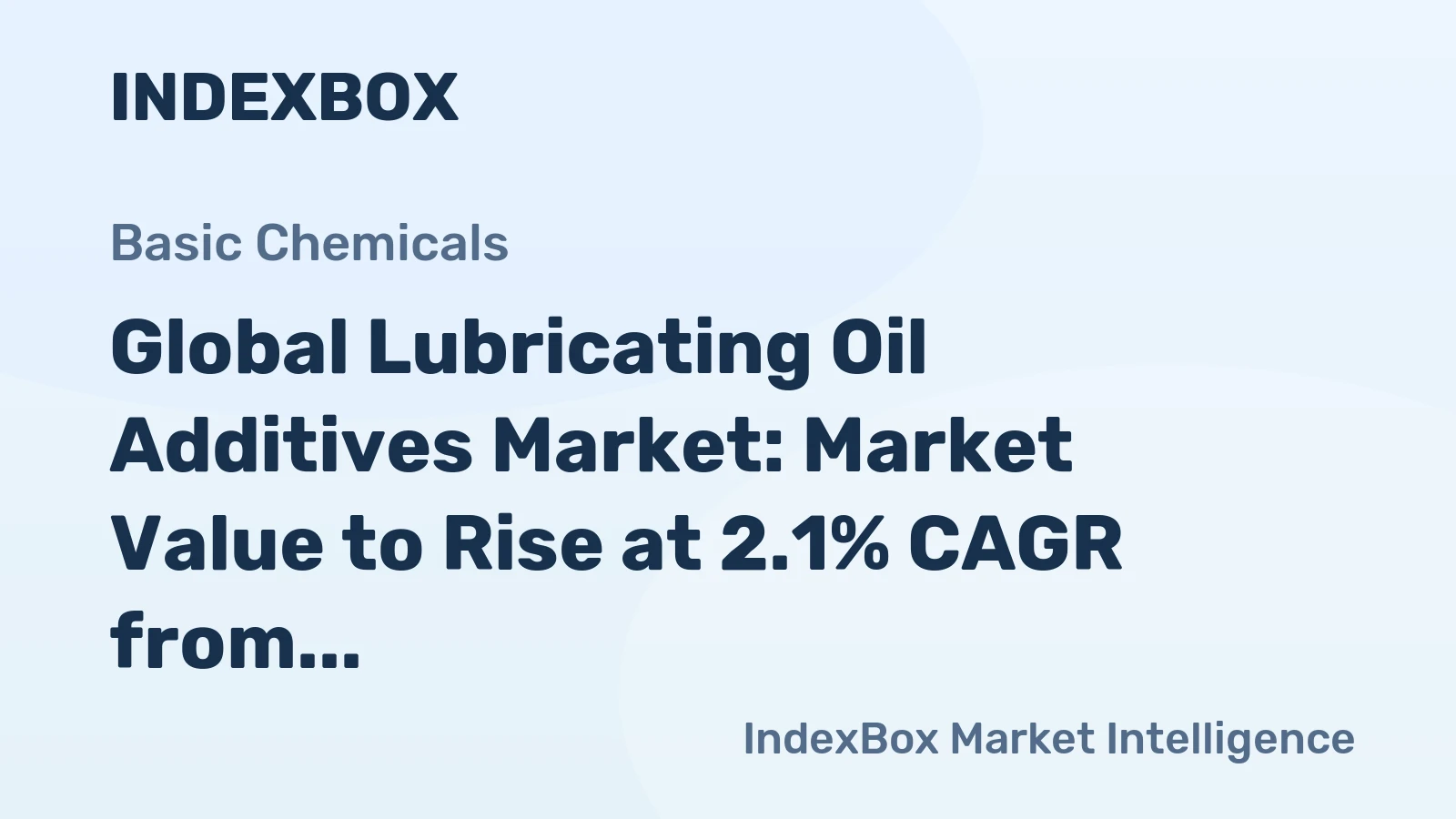 Global Lubricating Oil Additives Market: Market Value to Rise at 2.1% CAGR from 2024 to 2035