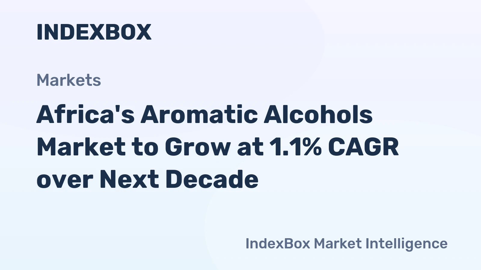Africa's Aromatic Alcohols Market to Grow at 1.1% CAGR over Next Decade