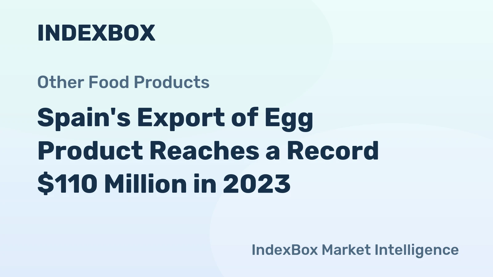 Spain's Export of Egg Product Reaches a Record $110 Million in 2023