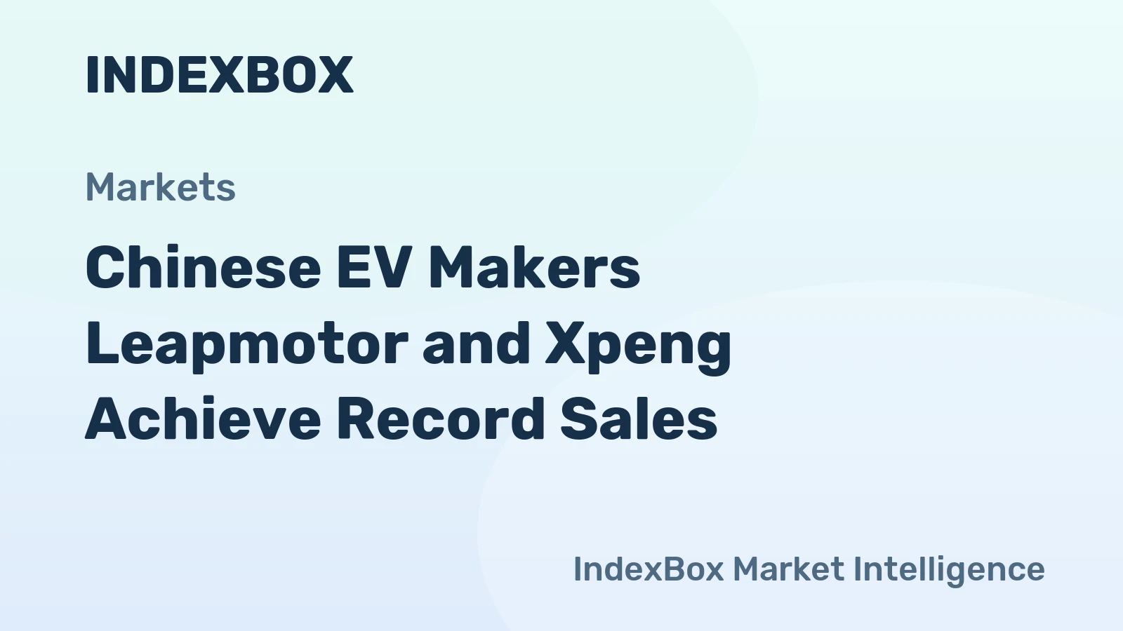 Chinese EV Makers Leapmotor and Xpeng Achieve Record Sales