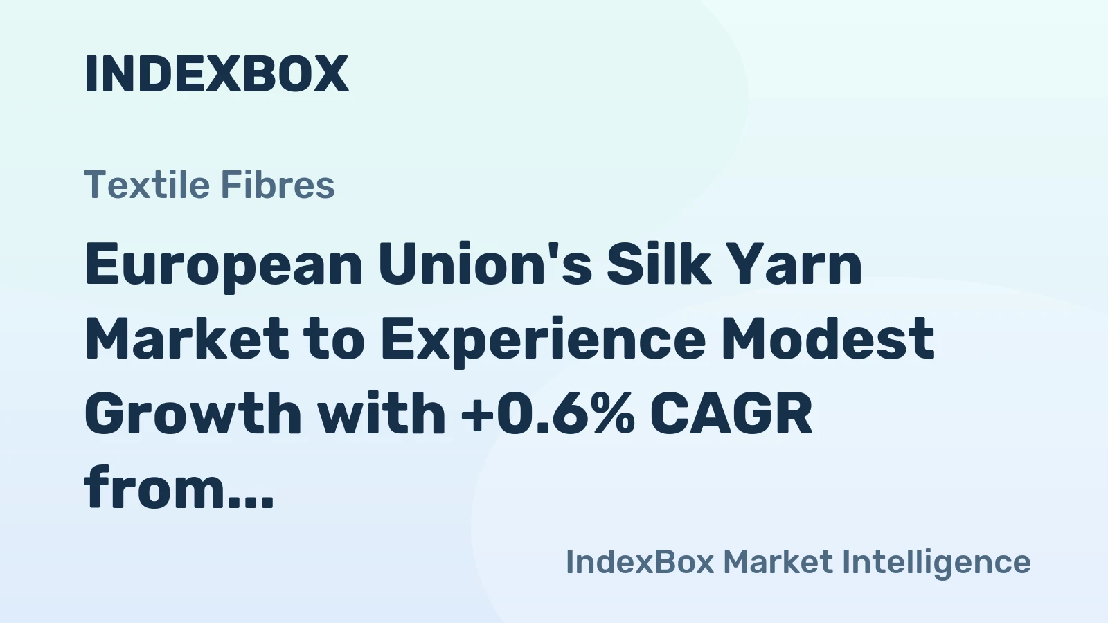 European Union's Silk Yarn Market to Experience Modest Growth with +0.6% CAGR from 2024-2035