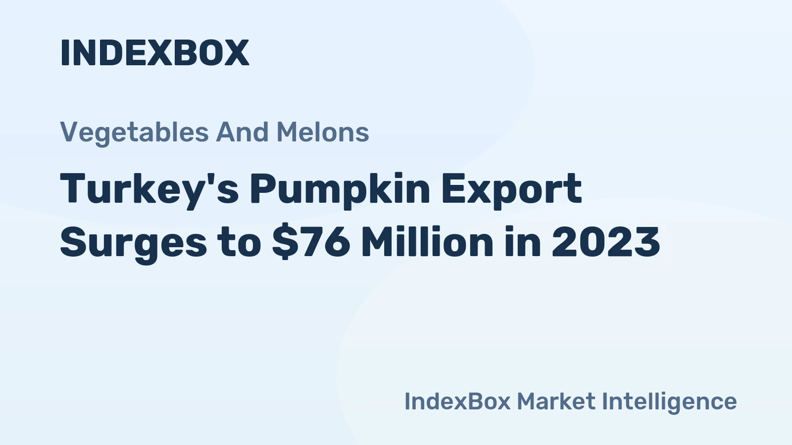 Turkey's Pumpkin Export Surges to $76 Million in 2023