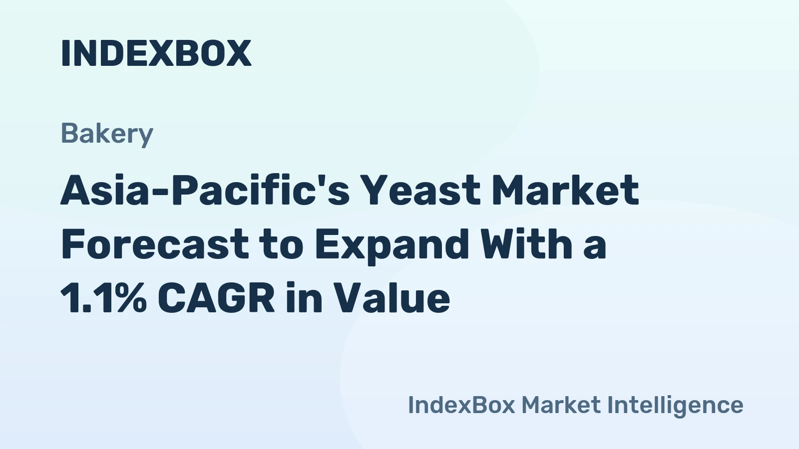 Asia-Pacific's Yeast Market Forecast to Expand With a 1.1% CAGR in Value