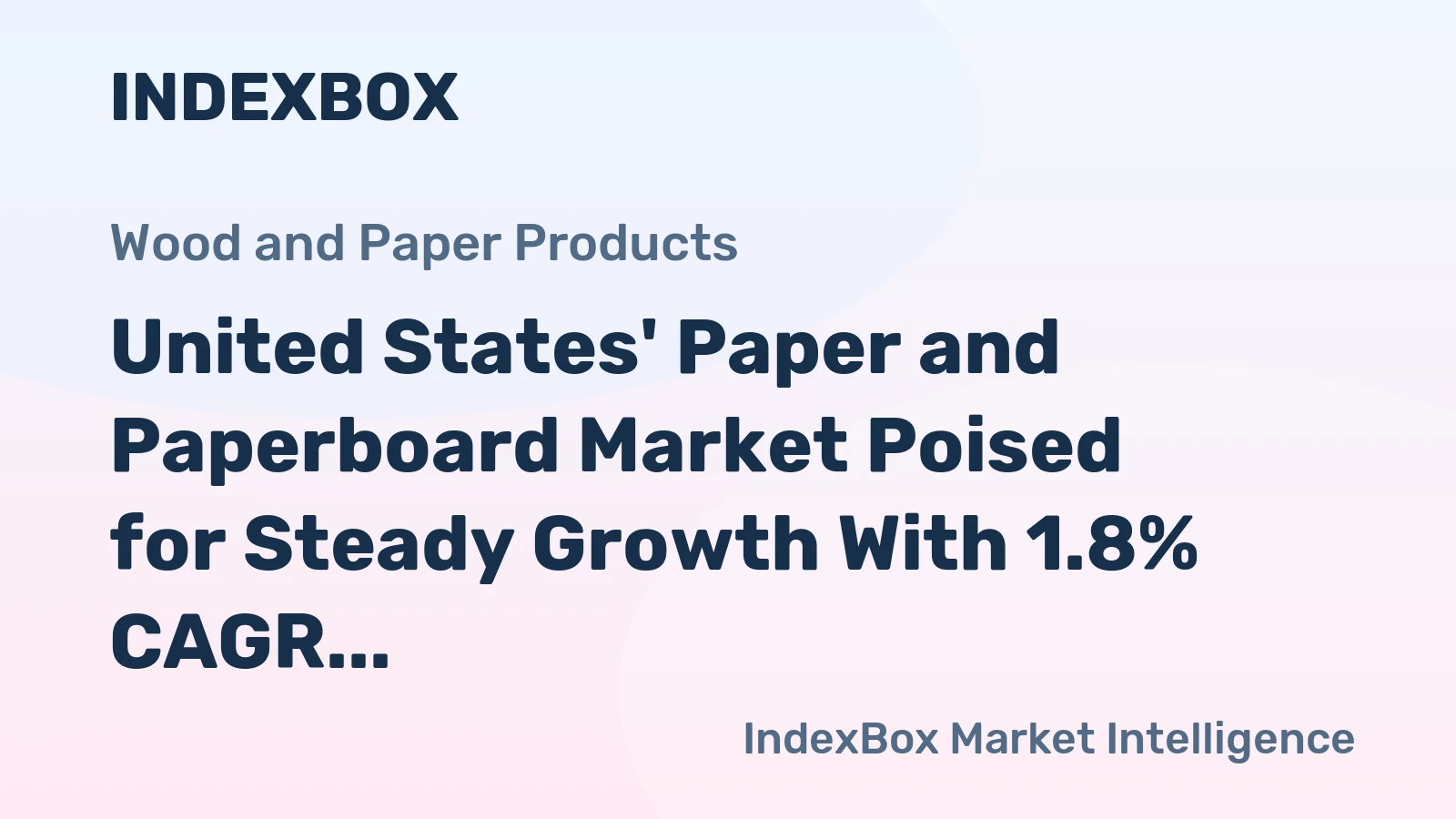 United States' Paper and Paperboard Market Poised for Steady Growth With 1.8% CAGR Through 2035