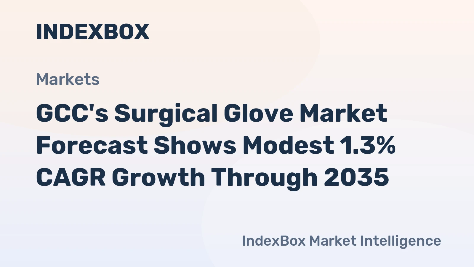 GCC's Surgical Glove Market Forecast Shows Modest 1.3% CAGR Growth Through 2035