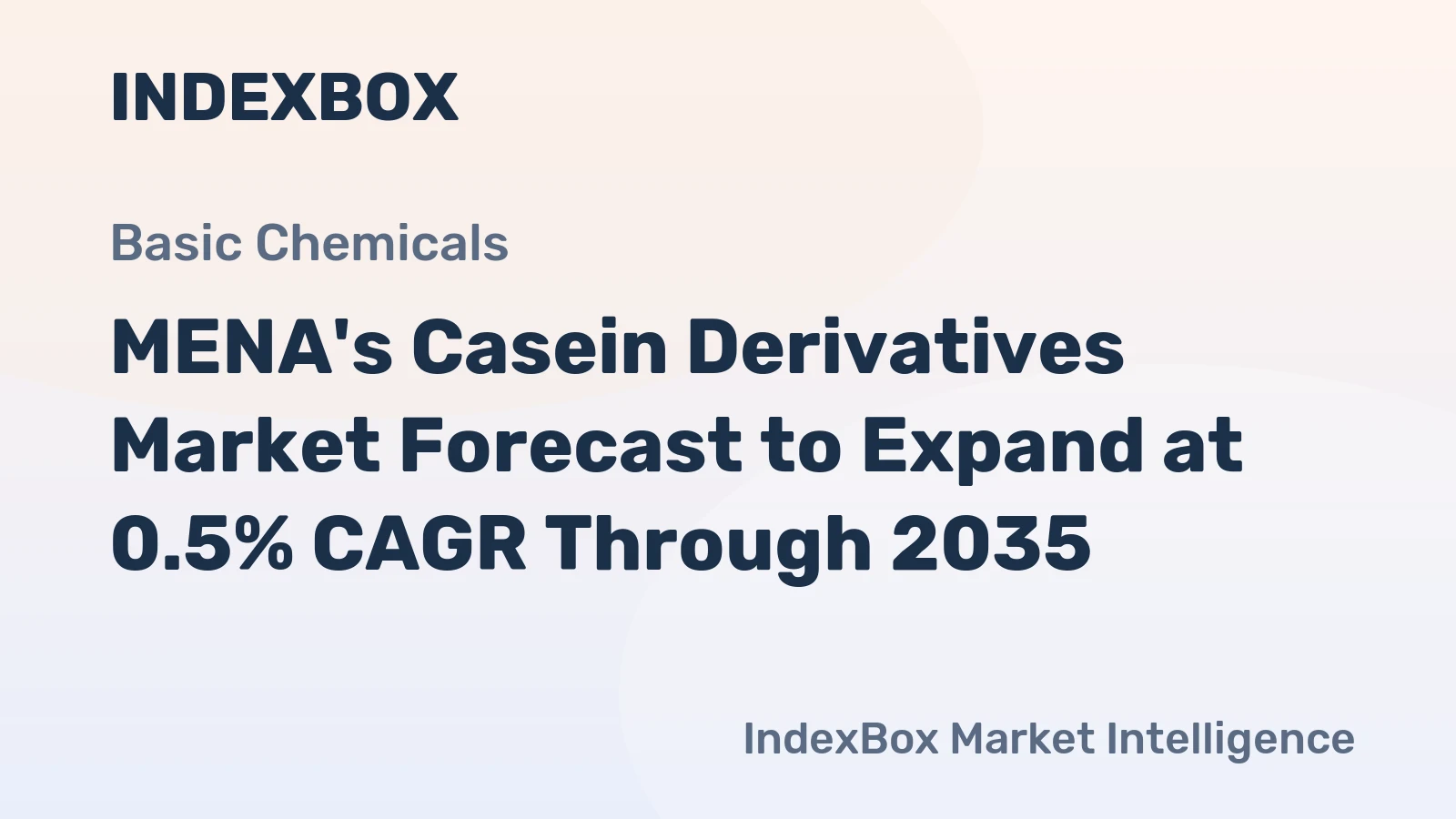 MENA's Casein Derivatives Market Forecast to Expand at 0.5% CAGR Through 2035