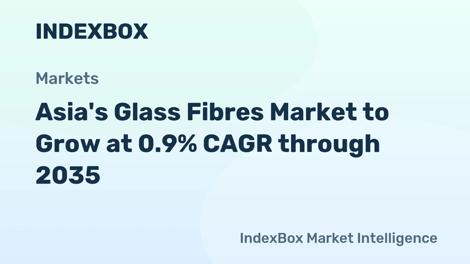 Asia's Glass Fibres Market to Grow at 0.9% CAGR through 2035