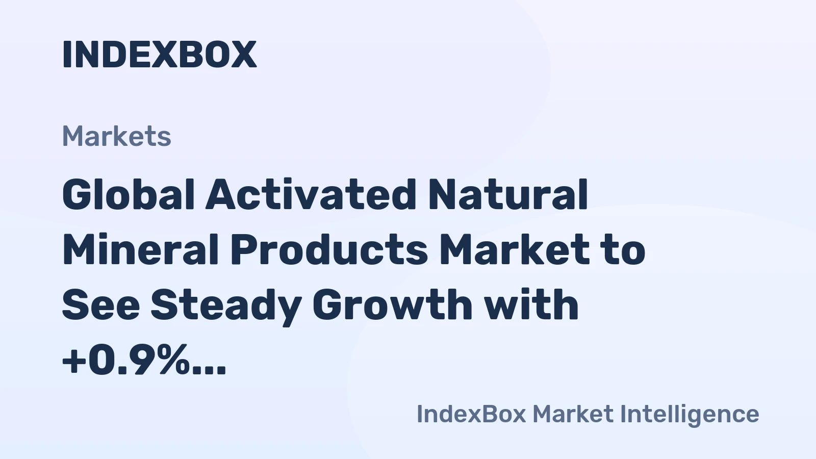 Global Activated Natural Mineral Products Market to See Steady Growth with +0.9% CAGR through 2035