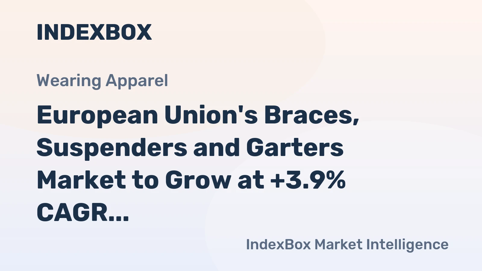 European Union's Braces, Suspenders and Garters Market to Grow at +3.9% CAGR, Reaching 66M Units by 2035
