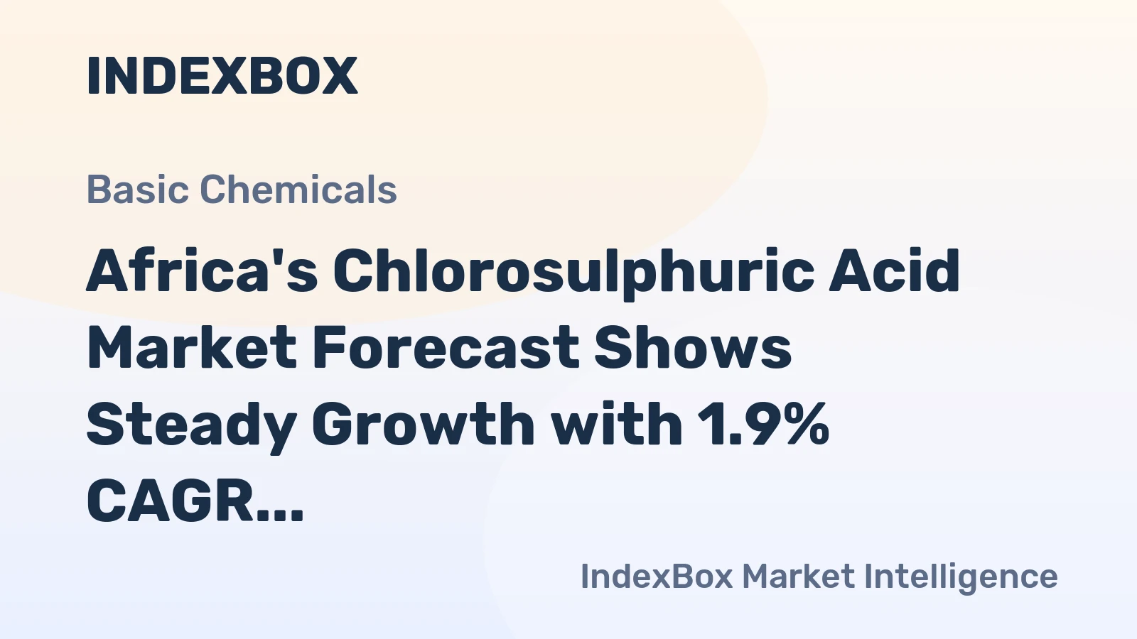 Africa's Chlorosulphuric Acid Market Forecast Shows Steady Growth with 1.9% CAGR Through 2035