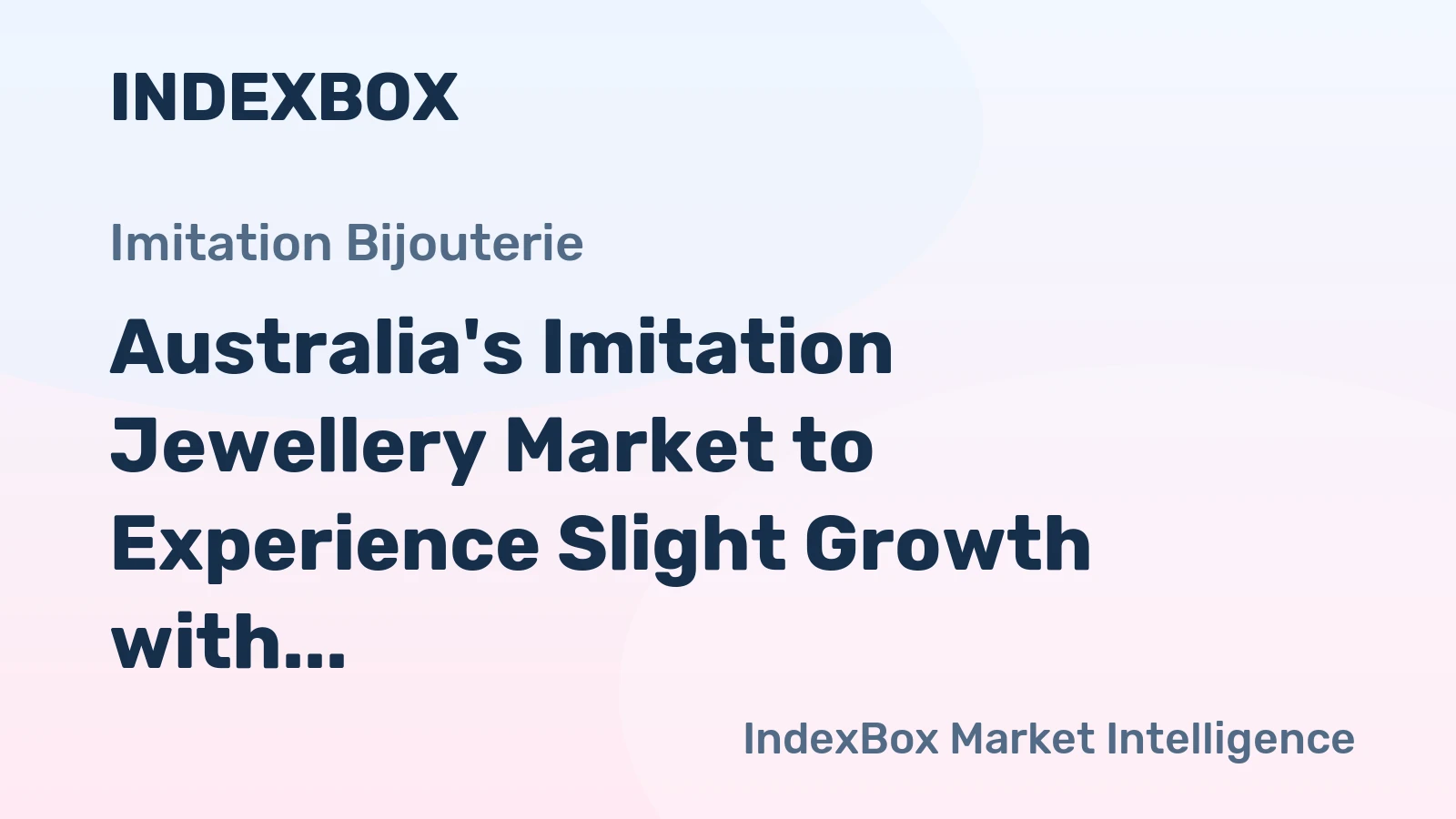 Australia's Imitation Jewellery Market to Experience Slight Growth with +0.2% CAGR in Volume from 2024 to 2035