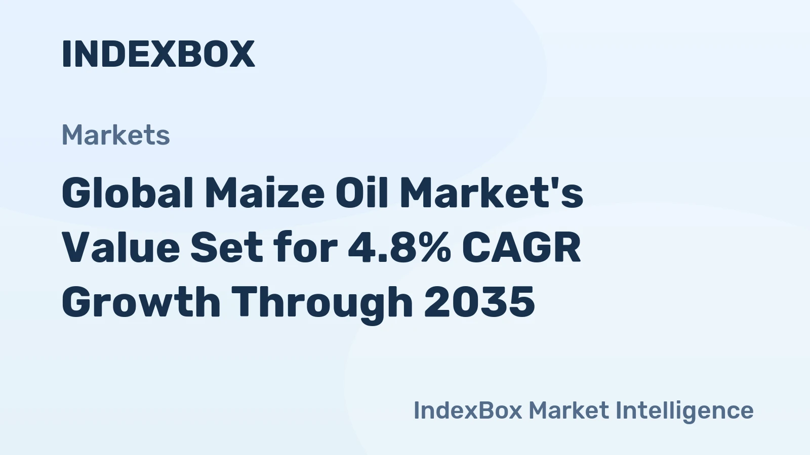 Global Maize Oil Market's Value Set for 4.8% CAGR Growth Through 2035