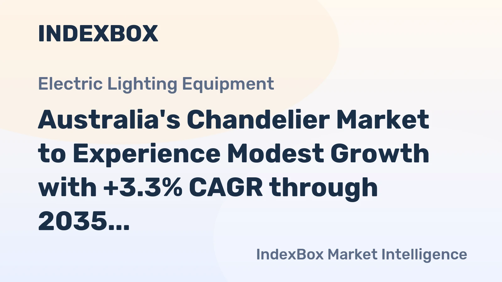 Australia's Chandelier Market to Experience Modest Growth with +3.3% CAGR through 2035