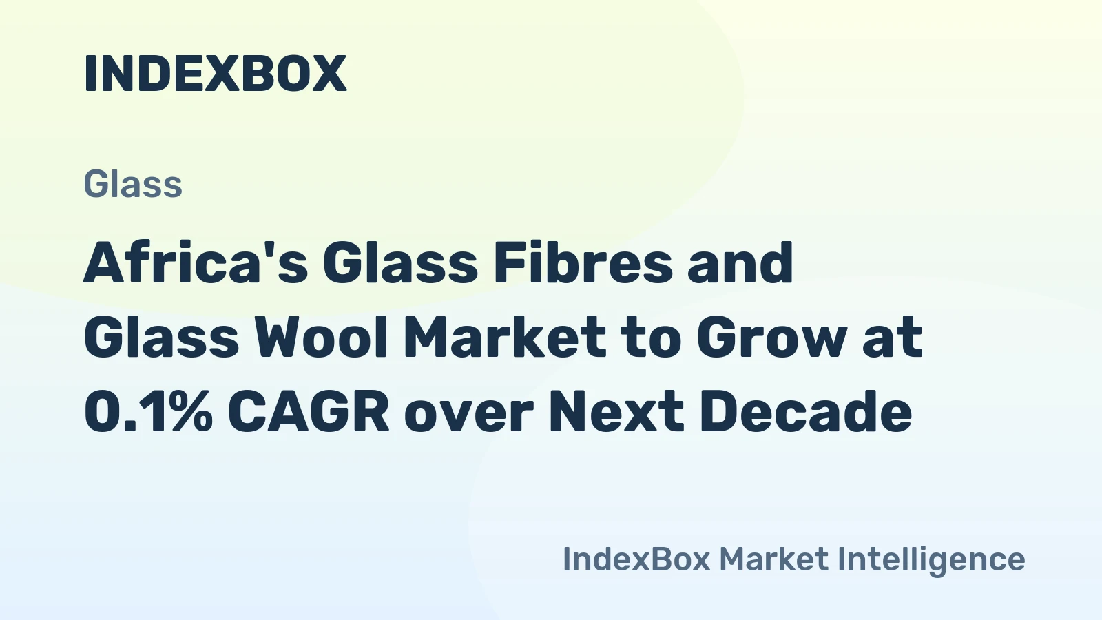 Africa's Glass Fibres and Glass Wool Market to Grow at 0.1% CAGR over Next Decade