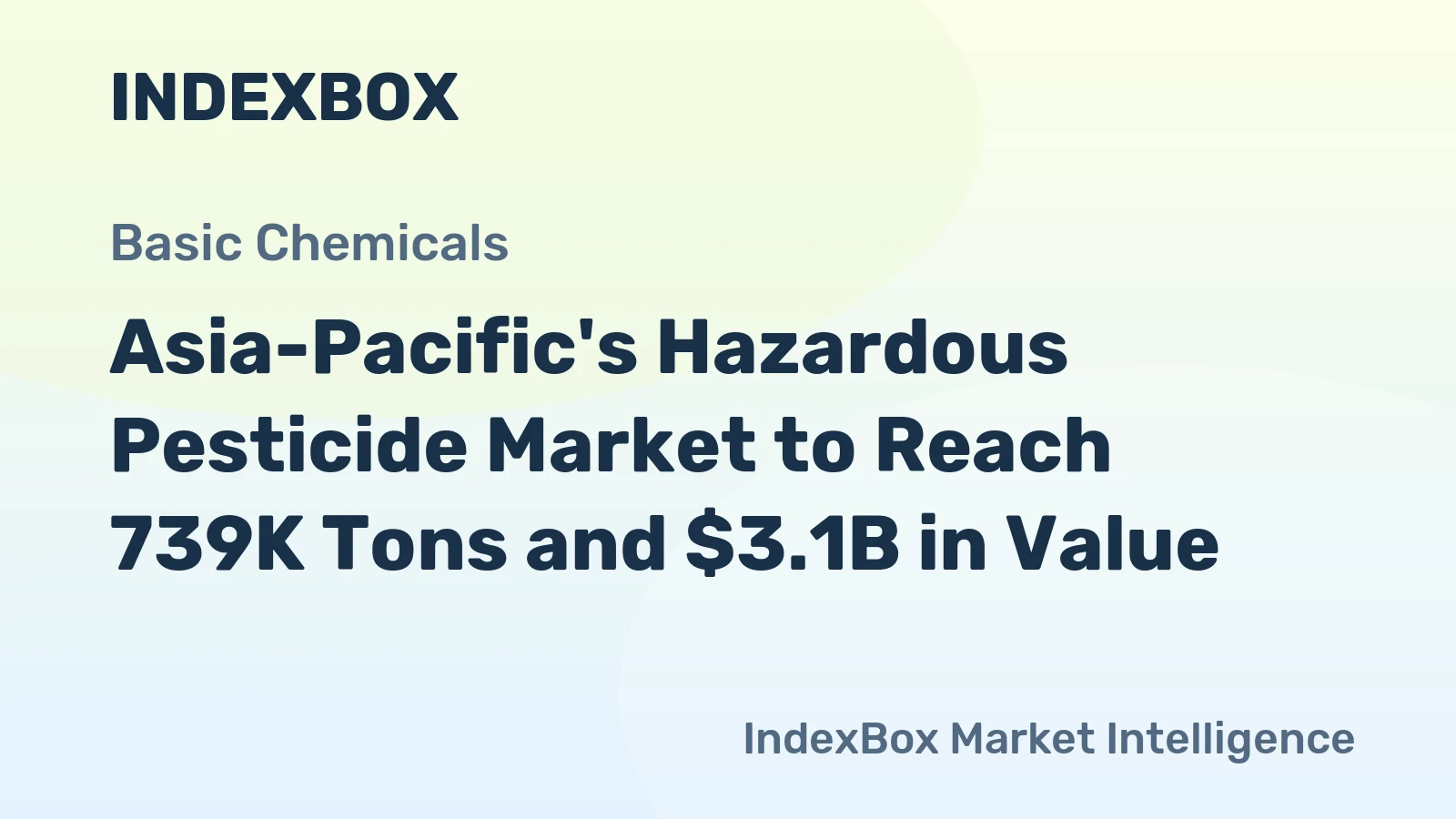 Asia-Pacific's Hazardous Pesticide Market to Reach 739K Tons and $3.1B in Value
