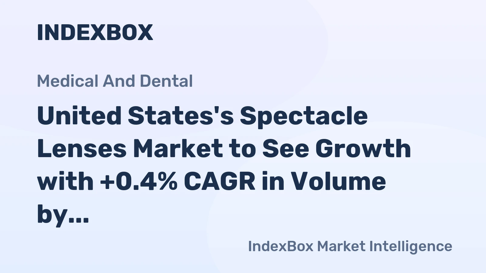 United States's Spectacle Lenses Market to See Growth with +0.4% CAGR in Volume by 2035