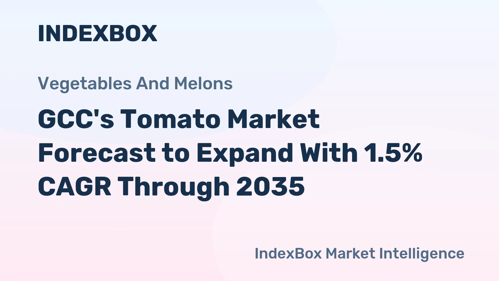 GCC's Tomato Market Forecast to Expand With 1.5% CAGR Through 2035