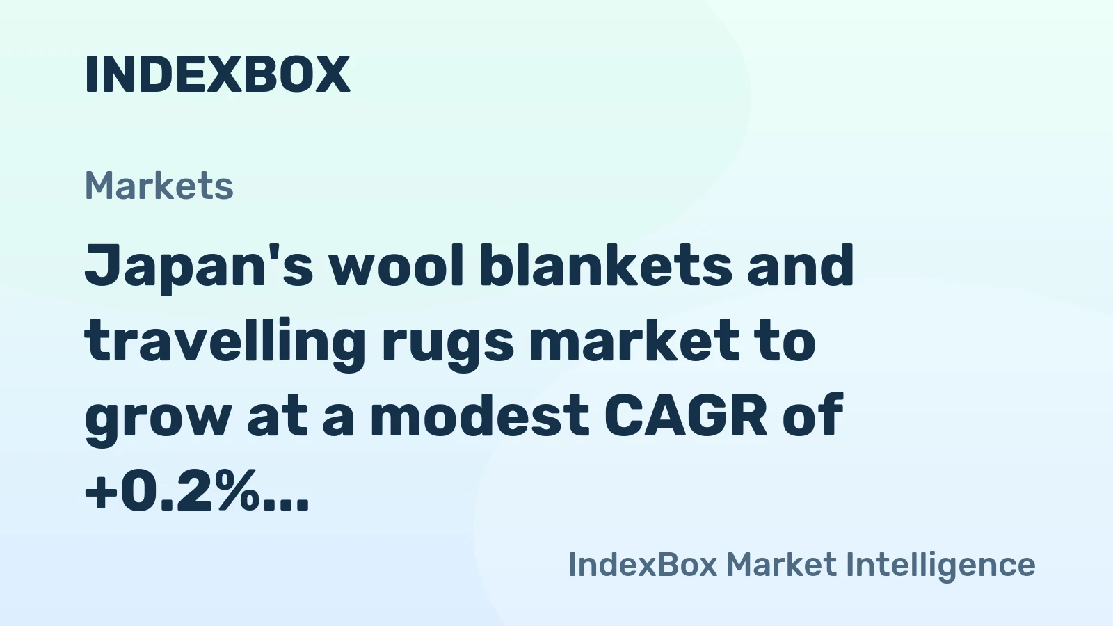 Japan's wool blankets and travelling rugs market to grow at a modest CAGR of +0.2% through 2035, reaching $92M, driven by sustained domestic demand.