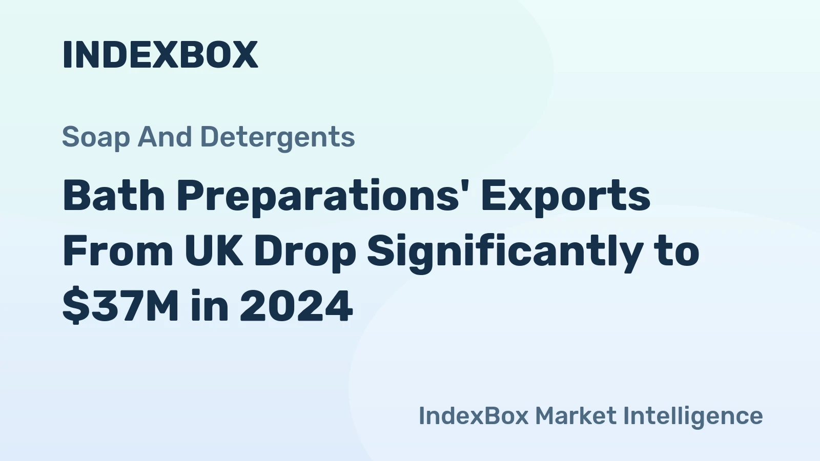 'Bath Preparations' Exports From UK Drop Significantly to $37M in 2024