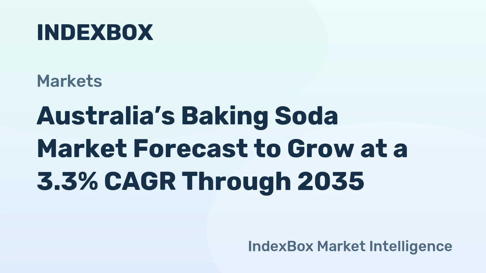 Australia’s Baking Soda Market Forecast to Grow at a 3.3% CAGR Through 2035