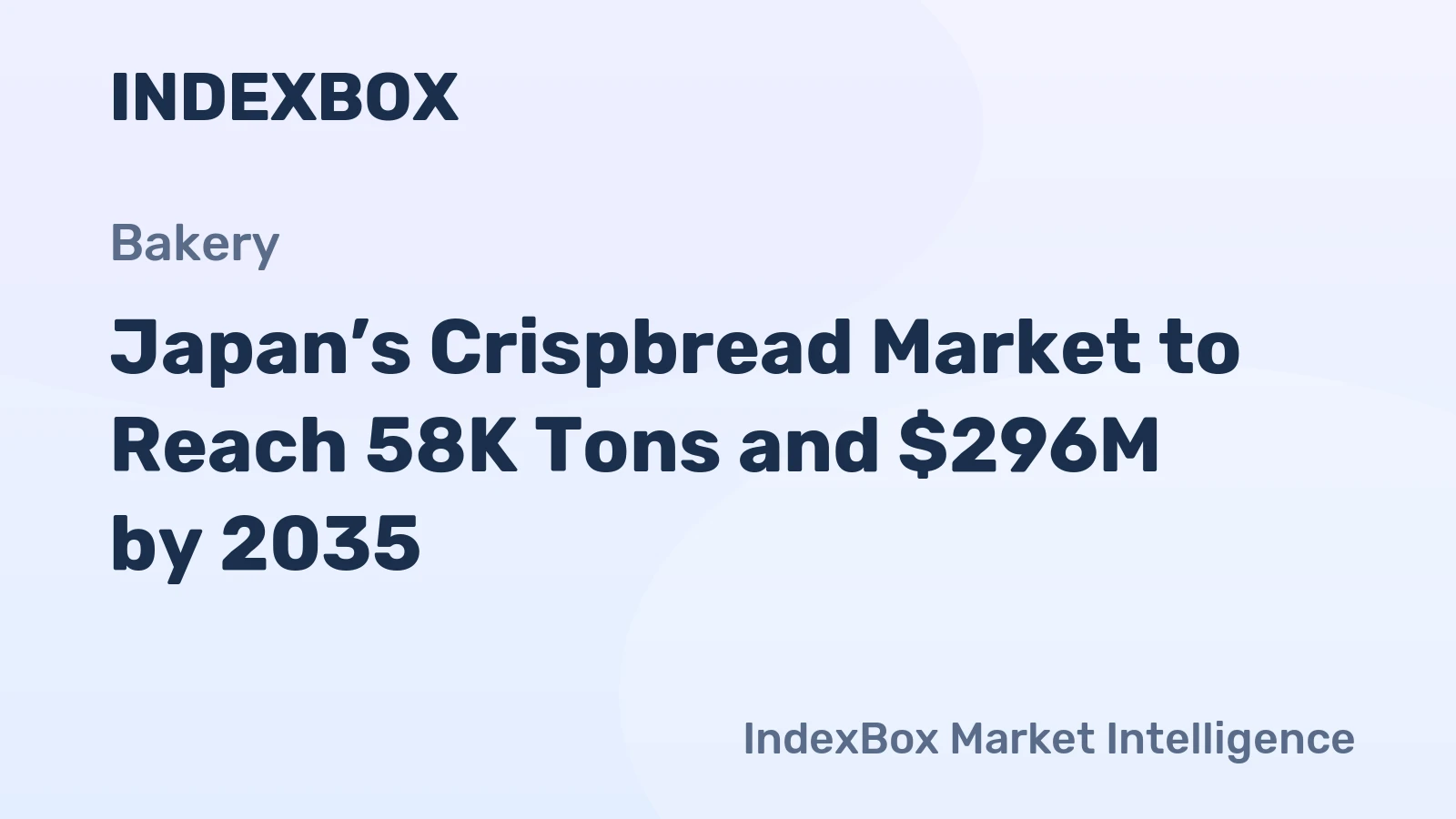 Japan’s Crispbread Market to Reach 58K Tons and $296M by 2035