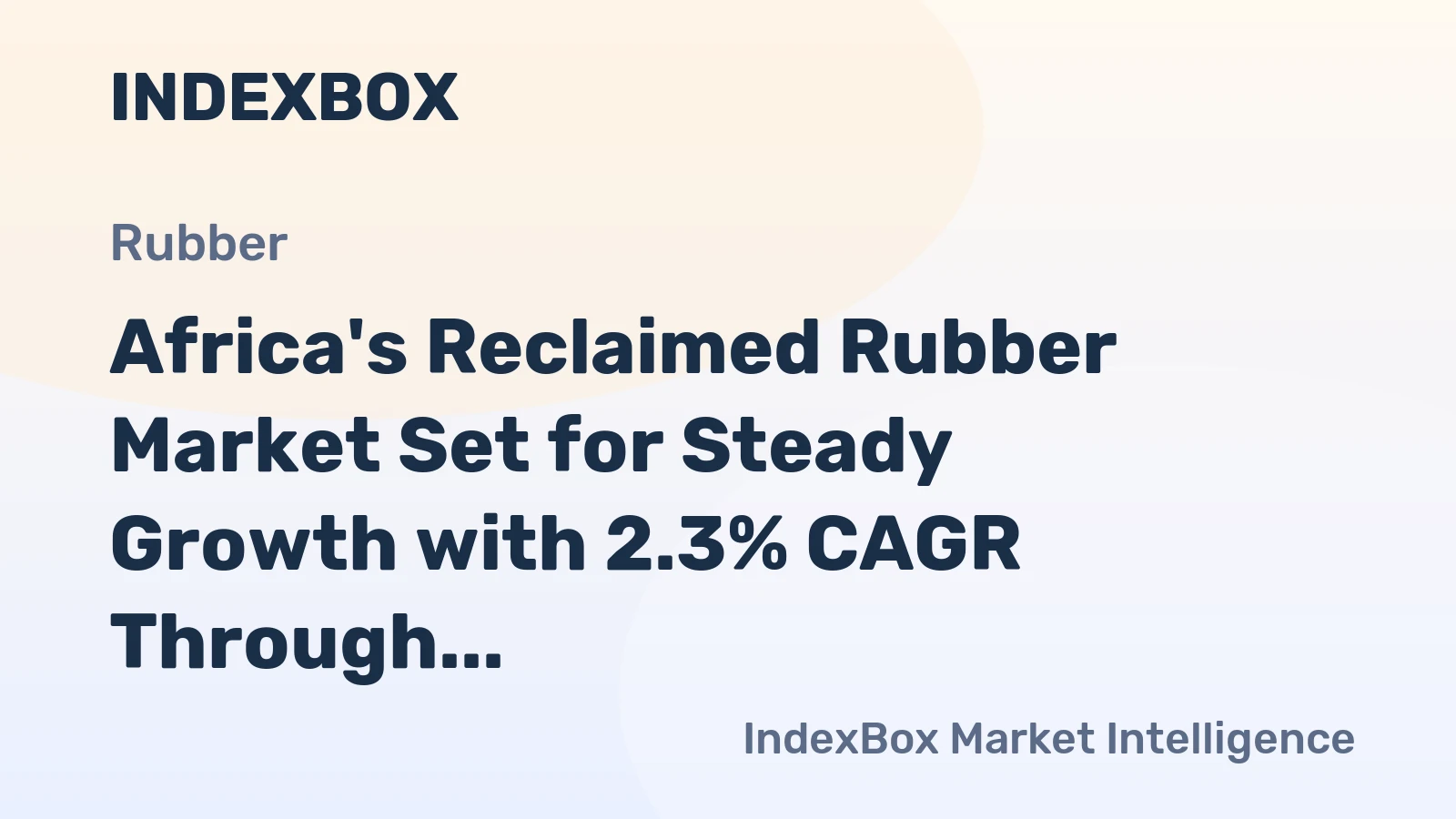 Africa's Reclaimed Rubber Market Set for Steady Growth with 2.3% CAGR Through 2035