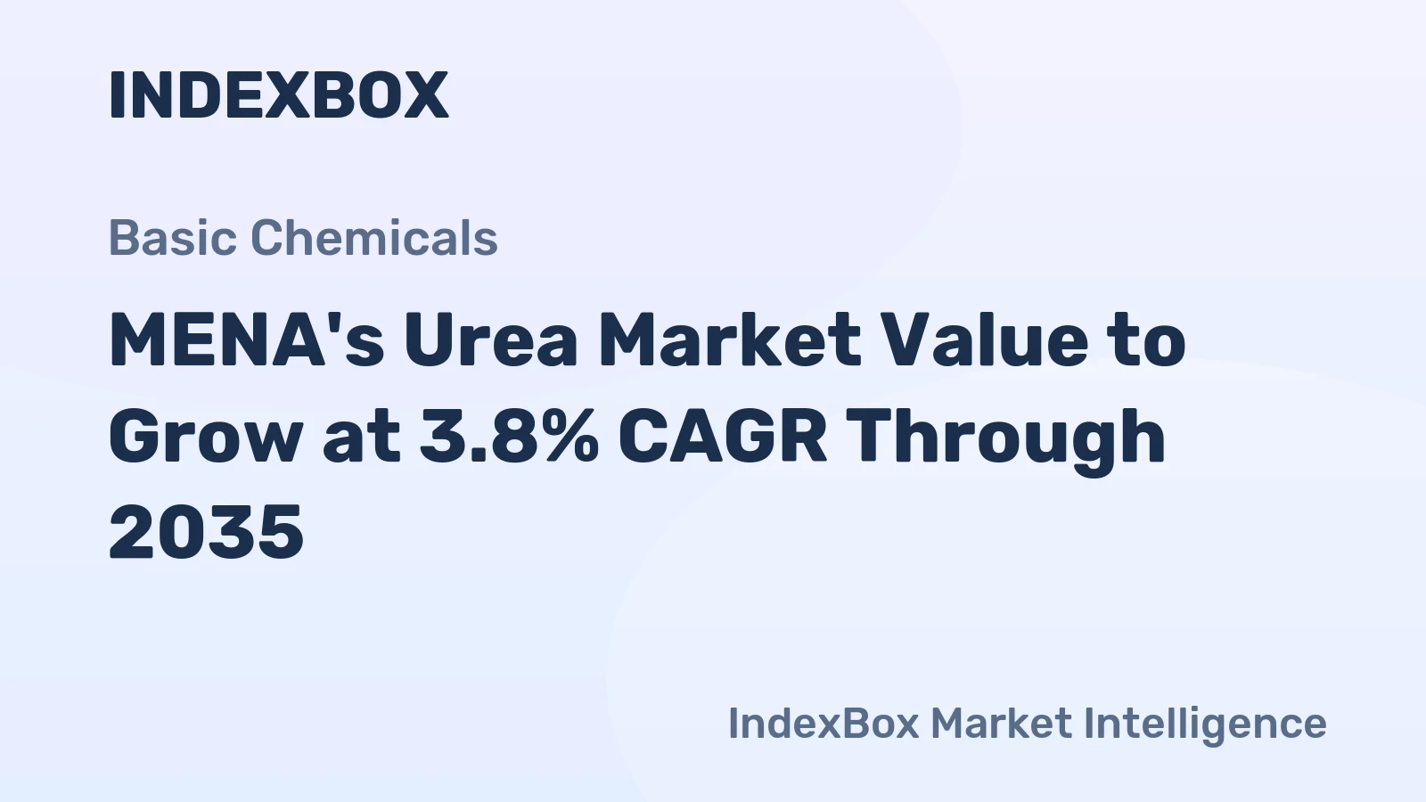 MENA's Urea Market Value to Grow at 3.8% CAGR Through 2035