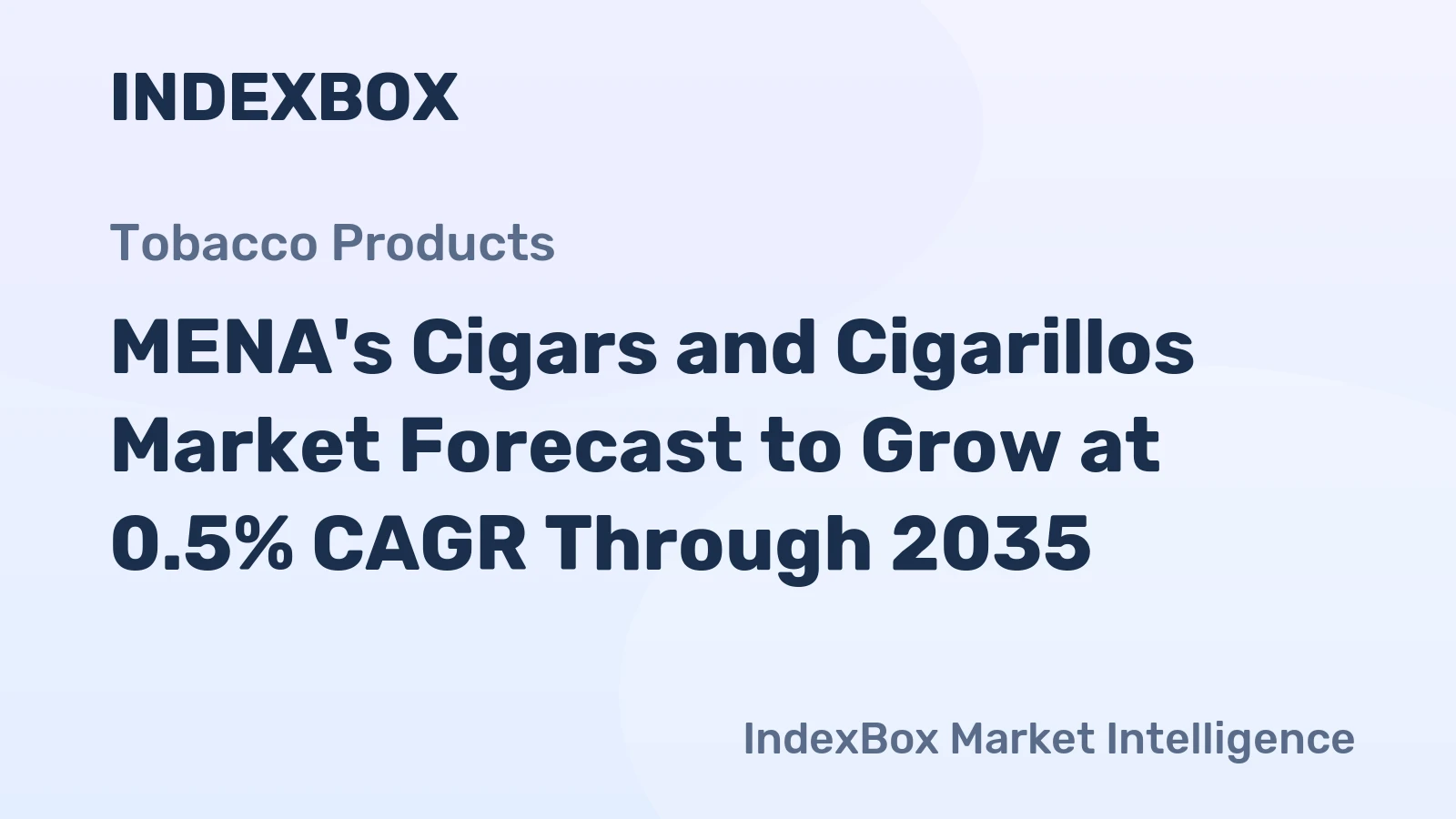 MENA's Cigars and Cigarillos Market Forecast to Grow at 0.5% CAGR Through 2035