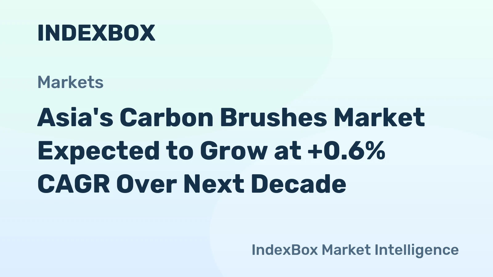 Asia's Carbon Brushes Market Expected to Grow at +0.6% CAGR Over Next Decade