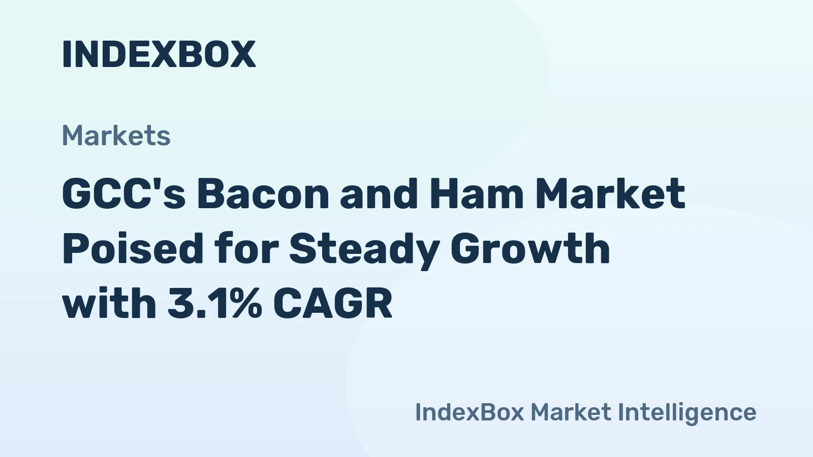 GCC's Bacon and Ham Market Poised for Steady Growth with 3.1% CAGR
