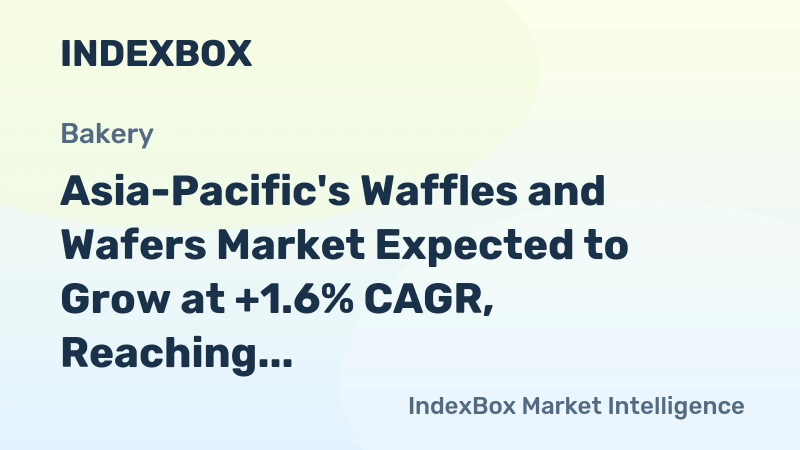 Asia-Pacific's Waffles and Wafers Market Expected to Grow at +1.6% CAGR, Reaching $9.7B by 2035