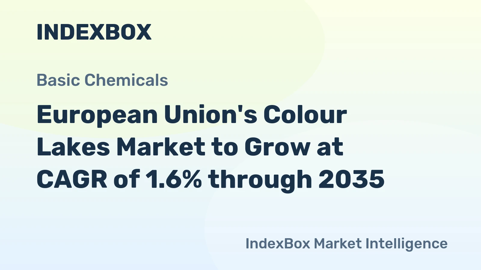 European Union's Colour Lakes Market to Grow at CAGR of 1.6% through 2035