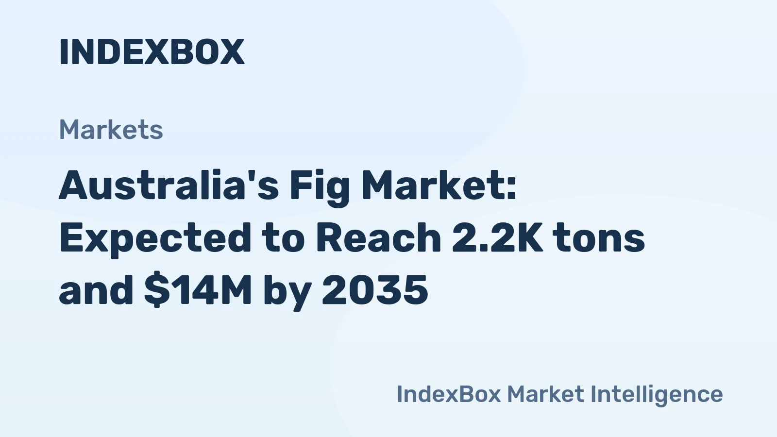 Australia's Fig Market: Expected to Reach 2.2K tons and $14M by 2035