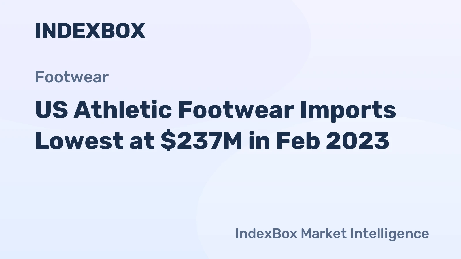 US Athletic Footwear Imports Lowest at $237M in Feb 2023