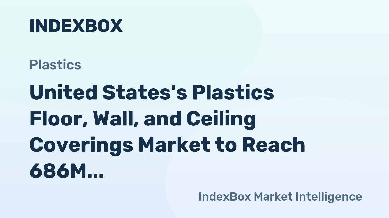 United States's Plastics Floor, Wall, and Ceiling Coverings Market to Reach 686M Square Meters and $3.4B Value by 2035