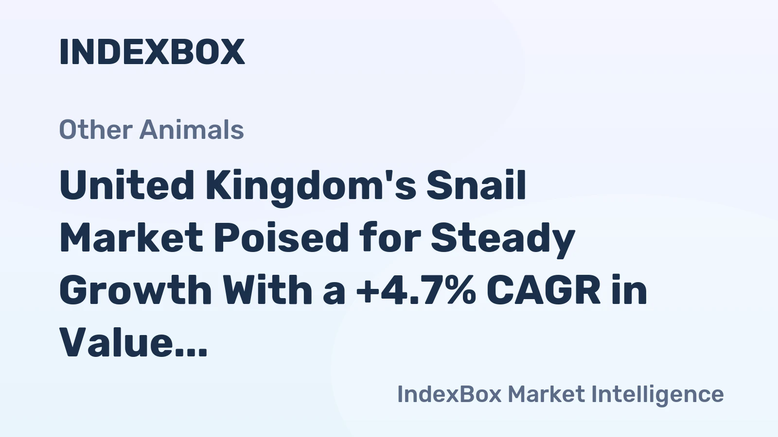 United Kingdom's Snail Market Poised for Steady Growth With a +4.7% CAGR in Value